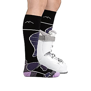 Darn Tough 1810-C-1001-04 Function 5 OTC Midweight with Cushion Black Medium