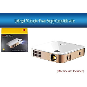 UpBright 15V AC/DC Adapter Compatible with Kodak Luma 350 LUMA350 RODPJS350 RODPJS350WH RODPJS 350 WH Portable Smart LED DLP Projector FJ-SW1501500N 15VDC 1.5A 15.0V 1500mA Power Supply Cord Charger