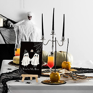 Whaline 24 Pack Halloween Greeting Cards with Envelopes Stickers Ghost You're My Boo Funny Cards Blank Thank You Note Cards for Birthday Anniversary Valentine's Day