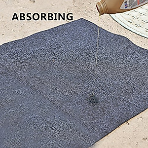 Under Grill Mat,Grilling Gear for Gas and Electric Grill, Absorbent Fabric Material, Washable,Reusable Floor Mat to Protect Decks and Patios from Grease Splatter (F:36inches x 54inches)