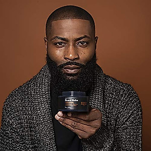 Scotch Porter Conditioning Beard Balm for Men | Hydrates, Smooths, Adds Shine & Tames Flyaway Hair | Formulated with Non-Toxic Ingredients, Free of Parabens, Sulfates & Silicones | Vegan | 3oz Jar