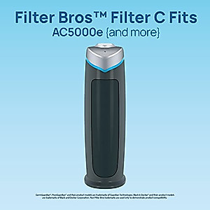 Filter Bros HEPA Filter C Replacement Fits GermGuardian FLT5000 AC5250PT AC5350B