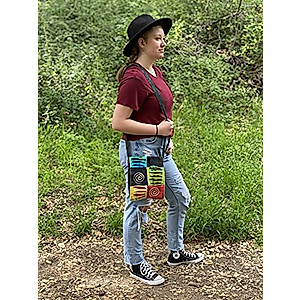 Small Cross Body Boho Hippie Razor Cut Torn Look Patchwork Bag