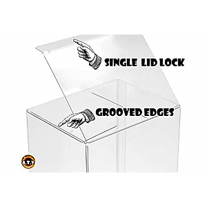 ATV Store, All Things Vinyl Premium UV 4" Protectors Vinyl Display Box Case Thickness 0.50mm GROOVED Edge Pack of 10