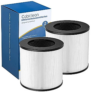 True HEPA Replacement Filter for MA Air Purifier 14/14W/14B models., 3-in-1 True HEPA Activated Carbon Filter ("14" Represents Model Rather than Height)