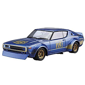 Aoshima Bunka Kyozai 1/24 The Model Car Series No. 48 Nissan KPGC110 Phantom Kenmeri Racing #73 Plastic Model