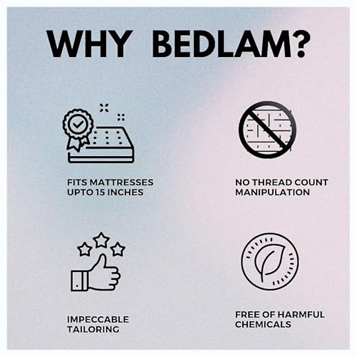 BEDLAM 100% Cotton Sheets - Hotel Style, Luxurious, 800TC White Cotton Sheets with a Grey Italian Border - 6pc Sateen Bed Sheets Set, Includes 4 Cotton Pillowcases - Queen Size Sateen Cotton Sheet Set