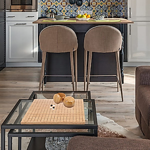 VOSAREA 2 Bags Go Chess Game Ceramics Stones Go Game Pieces Go Game Stones Set for Classic Strategy Go Board Game