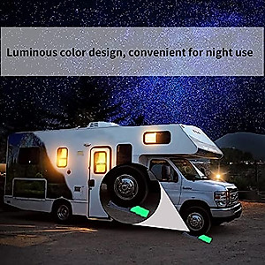GarfatolRv Rv Leveling Blocks,Trailer Leveling Blocks for Heavy Duty Include Camper Leveling Blocks 9 Packs,One Top Wheels Chock and Green Ramp 3 Packs with Bag -Grey