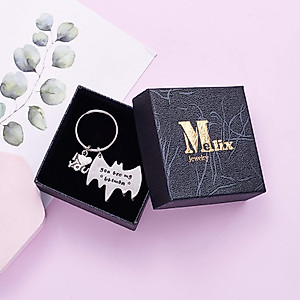 Melix Home Boyfriend Gifts Cute Keychain You Are My Batman Superhero Gift for Husband (You Are My Batman)