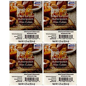 Mainstays Salted Caramel Butterscotch Wax Cubes 4-Pack