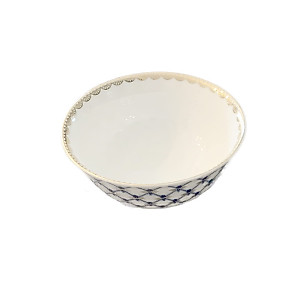 BohemianGifts Cobalt Blue Net LIQUER Piala Cups, SET of 6, Capacity 2.5 Oz, European Lomonosov Design Saint Petersburg