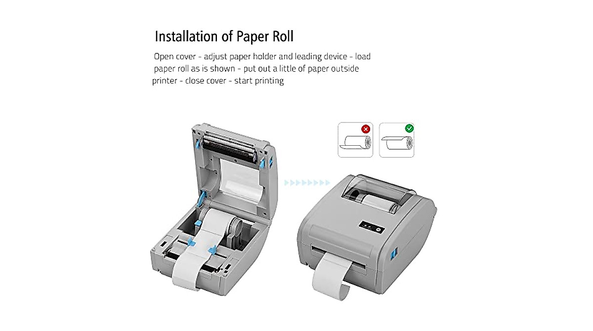 LIUYUNQI 110mm Thermal Barcode Printer - Fast, Reliable Label Printing