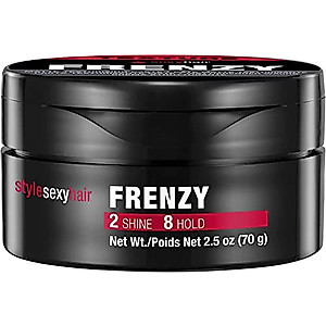 SexyHair Style Frenzy Matte Texturizing Paste, 2.5 Oz | Fullness, Texture and Definition | Helps Create Bulk | Semi-Matte