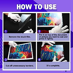 No Heat Laminating Sheets Self Sealing 8.5 x 11 Inch, 25 Pack, 4mil Thickness, Transparent, No Machine Self Adhesive Laminating Sheets, Protect documents and Photos [Letter Size] by HA SHI