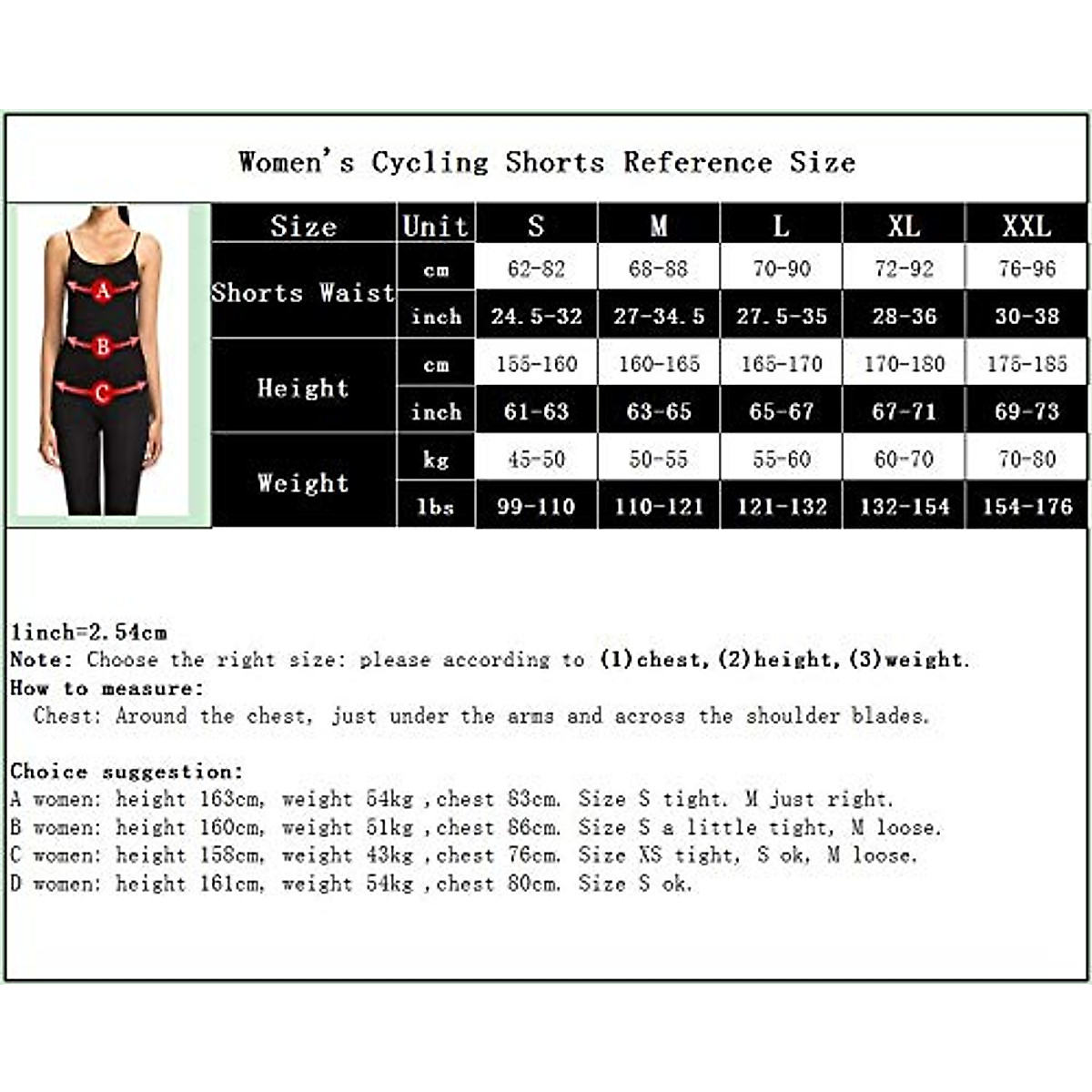 Womens Bicycle Shorts for Cycling with 3D Padded Women Cycling Shorts Breathable Shockproof