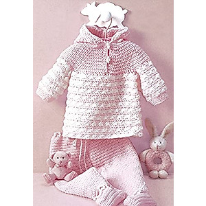 Bernat Softee Baby Yarn, 5 oz, White, 1 Ball