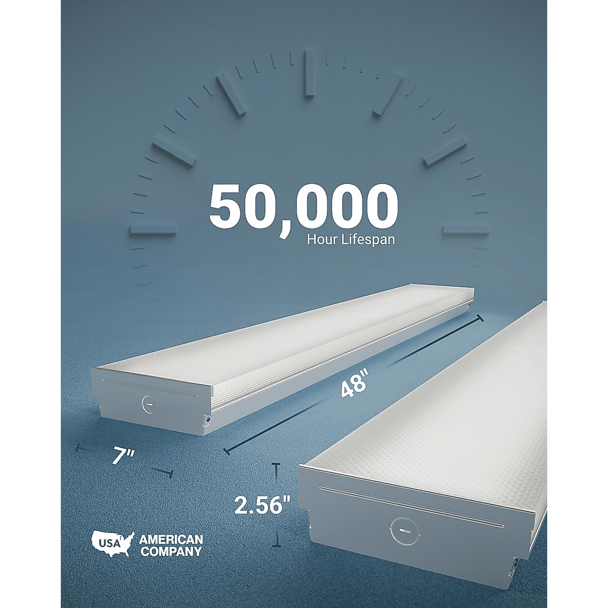 Sunco 4 Pack 50W 7 Inch LED Commercial Industrial Warehouse Workshop Prisma Wraparound Light, 6500 Lumens, 3 CCT 4000K Cool White/5000K Daylight/6000K Daylight Deluxe, Non-Dimmable, AC120-277V - ETL