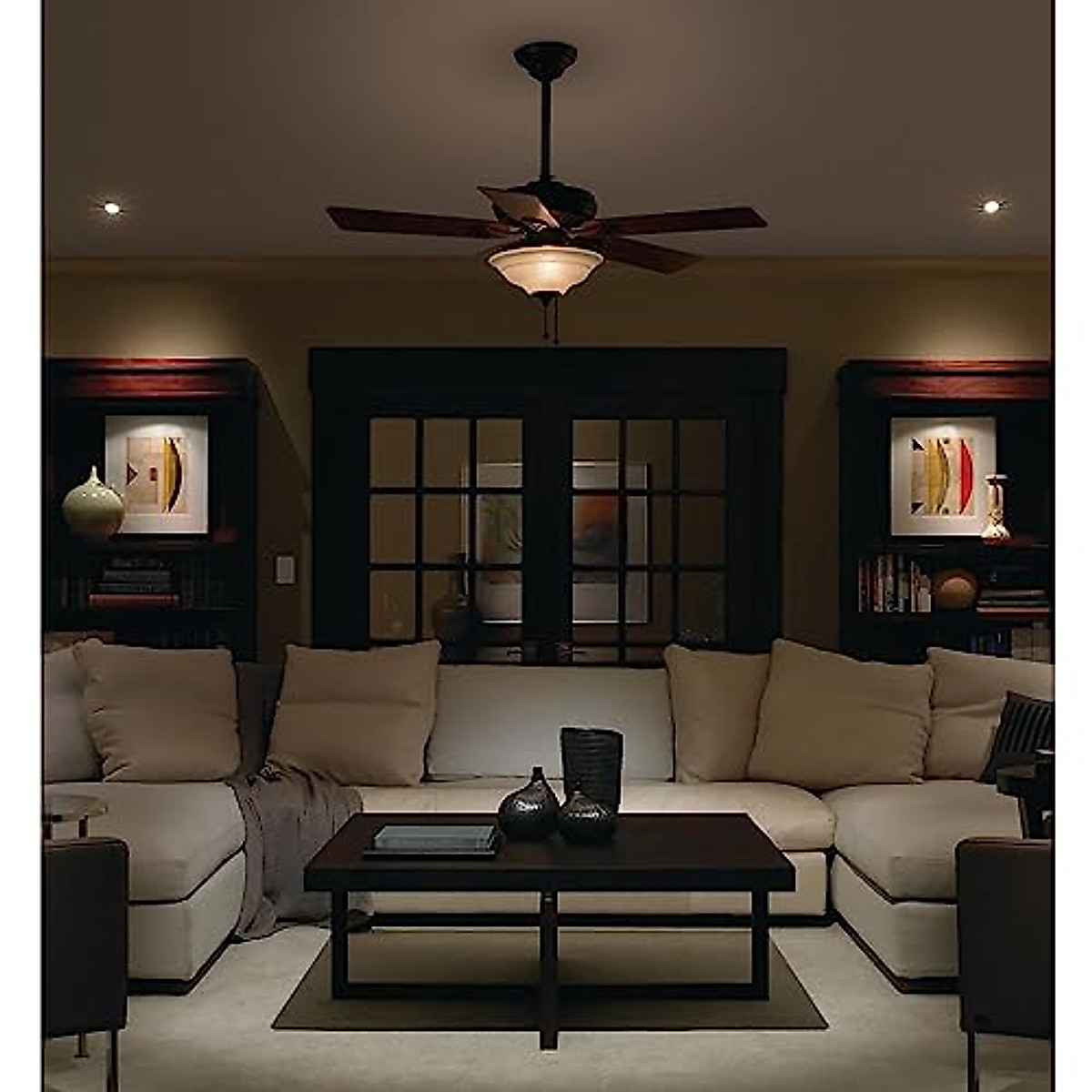 Lutron Maestro Fan Control and Light Dimmer for Dimmable LEDs, Incandescent, and Halogen Bulbs, Single-Pole, MACL-LFQ-WH, White (2-Pack)