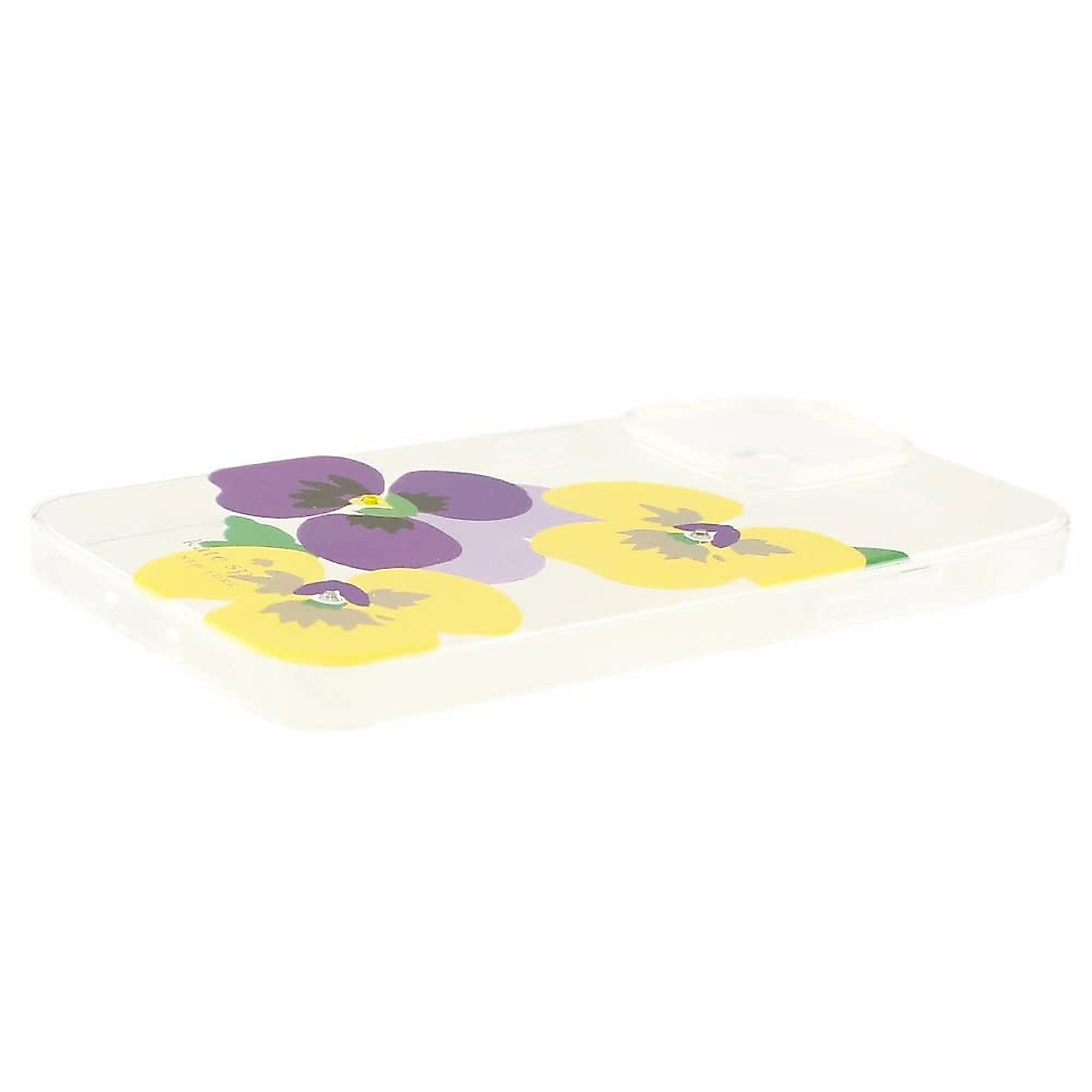 kate spade new york Jeweled Pansy Toss Resin iPhone 14 Case Clear