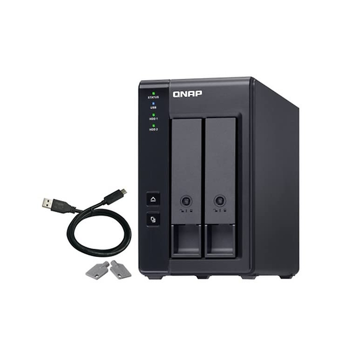 QNAP TR-002 2 Bay Desktop NAS Expansion - Optional Use as a Direct-Attached Storage Device
