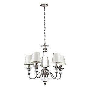 Hampton Bay Gala 5-Light Polished Nickel Chandelier Polished Nickel