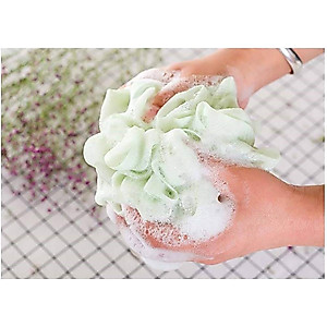 5 Pieces Cute Exfoliating Mesh Pouf Bath Sponge Ball Shower Loofah Loofa Body Scrubber