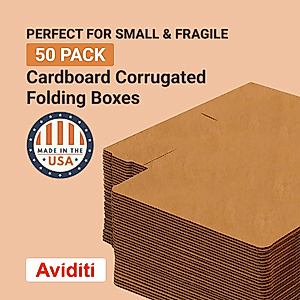 AVIDITI Shipping Boxes Small 18"L x 12"W x 3"H, 25-Pack | Corrugated Cardboard Box for Packing, Moving and Storage