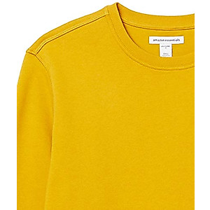 Amazon Essentials Men's Fleece Crewneck Sweatshirt (Available in Big & Tall), Gold, Small