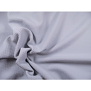 Bullet Textured Liverpool Fabric 4 Way Stretch Silver Gray X20