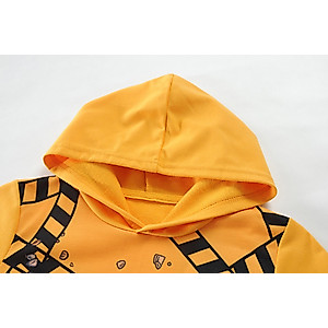 Little Hand Monster Truck Boys Shirt Long Sleeve Hoodie Tops Cotton Children Car Clothes for Size 7 8 Kids