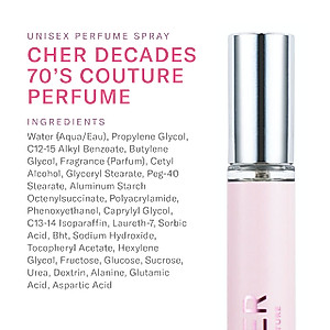 SCENT BEAUTY Cher Decades Couture - Unisex Perfume Spray - Cher Decades 70's - 0.27 Fl Oz
