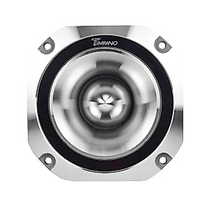 Timpano Super Tweeter 4 Inch TPT-ST25 Chrome, 8 Ohm, 900 Watts Max, 107 dB, 1.5 in Voice Coil, HIgh Sensitivity, Slim Profile Bullet Tweeters Speakers for Pro Audio (Pair)