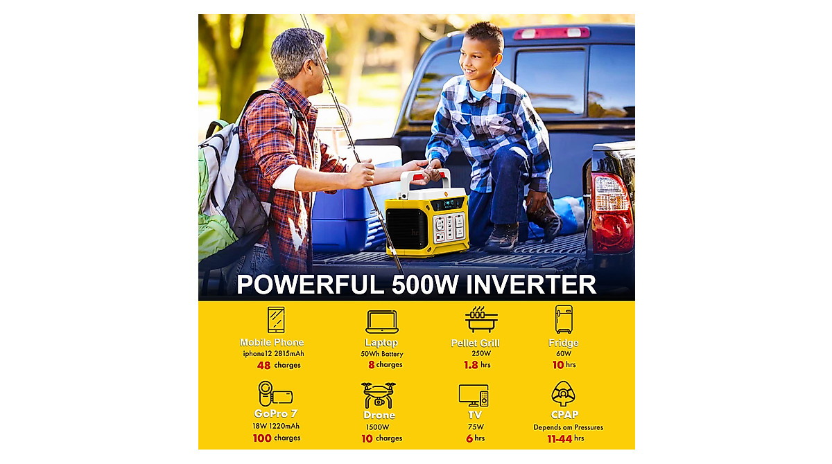 Powerful Shell Portable Power Station - 583Wh Generator