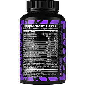 Biotin and Collagen Supplements with Keratin - Hair Vitamins - Hair Skin & Nails Vitamins with Biotin, Collagen, B Complex - Made in USA - Biotin Supplement for Strong Hair, Skin & Nails - 60 Capsules