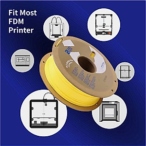 JUSTMAKER PLA Pro (PLA+) 3D Printer Filament, Upgrade Cardboard Spool, Print with Most 3D Printers, Dimensional Accuracy +/-0.03mm, 1.75mm, 1kg, Burgundy Red