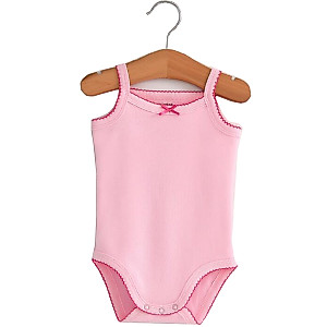 Infant/Toddler Baby Girls Spaghetti Strap Bodysuit Sleeveless Baby Tank Top Cotton Baby One-Pieces Pack of Summer Baby Clothes Outfit (2-3T)