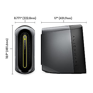 Alienware Aurora R10 Gaming Desktop - AMD Ryzen 7 5800, 16GB DDR4 RAM, 1TB SSD, AMD Radeon RX 6600XT 8GB GDDR6, Killer Wi-Fi 6, Liquid Cooling, Windows 11 Home - Black