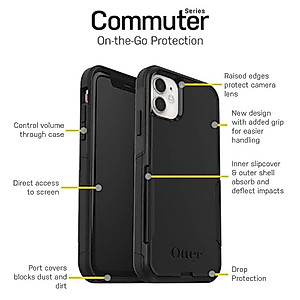 OtterBox iPhone 11 Commuter Series Case - BESPOKE WAY (BLAZER BLUE/STORMY SEAS BLUE), slim & tough, pocket-friendly, with port protection