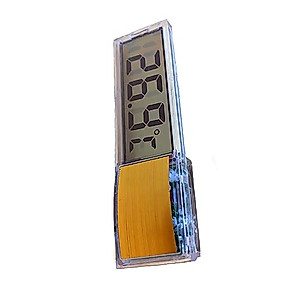 Aquarium Temperature Gauge Aquarium Sticker Fish Tank Water Temperature Meter LCD Digital ABS Reptile 3D Water Temperature Gauge POPETPOP