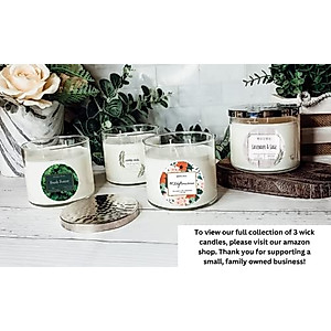 Warm and Cozy Candle | Vanilla, Cinnamon, and Cashmere, Winter Scented Soy Candles for Home | 14oz Clear Jar, 40+ Hour Burn Time, Made in the USA