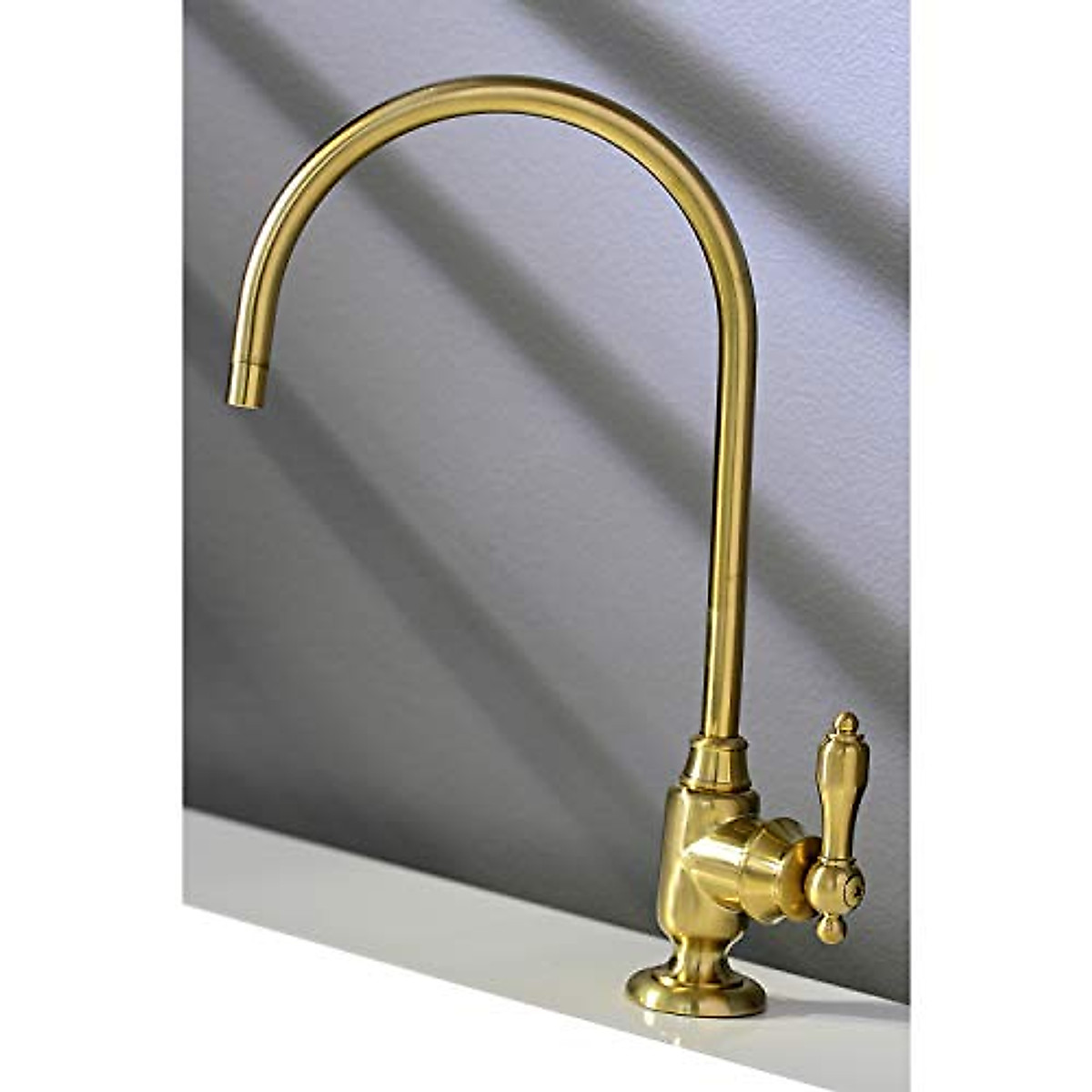 Kingston Brass KS5197TAL Tudor Single-Handle Water Filtration Faucet, Brushed Brass