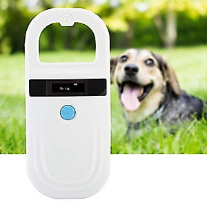 Pet Microchip Reader, ID Scanner Rechargeable Handheld Animal Chip Registration Pet Tag Scanner for Animal Pet Pig Dog Cat