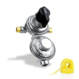 Propane Regulator for Rv 2 Tank, 2-Stage Auto Changeover Propane Regulator, lp Gas Regulators for RVs, Vans, Trailers