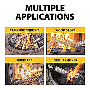 HomeRight Electro-Torch C900085 Fire Starter, Charcoal Starter and Lighter, BBQ Smoker, Grill Starter, Chemical Free Heated Air with Built-In Blower