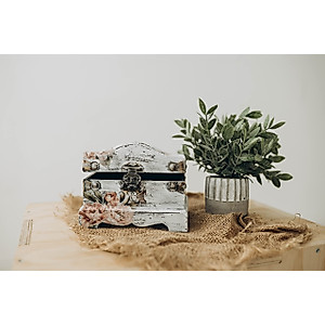 Rub on Transfers for Crafts and Furniture | 3 Design Sheets 6”x 12” | Home Decor Transfers | Furniture and Craft Decals | by Thymeless Designs (French Market Peonies)