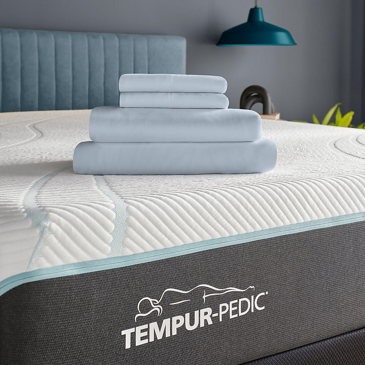 TEMPUR-Rayon from Bamboo Sheet Set, Sleepy Blue, Full