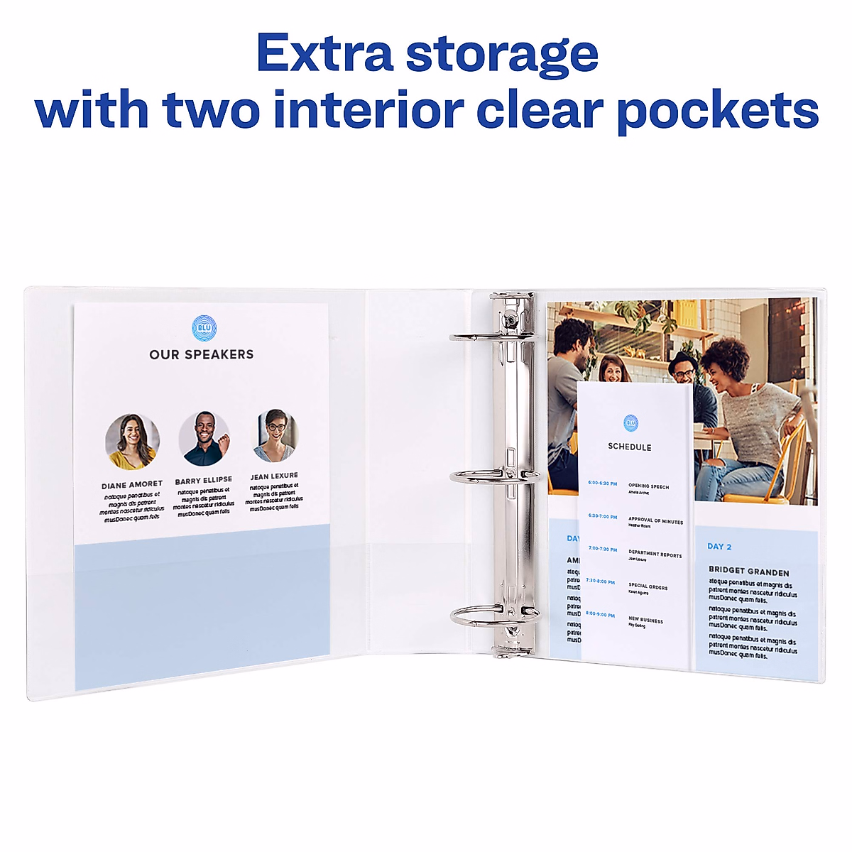 Avery Mini Economy View Binder with 1 Inch Round Ring, 5.5 x 8.5 inches, White, 1 Binder (5806)