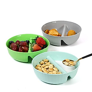 UItrccqapd Anti-soggy Cereal Bowls,BPA Free PP Material,Salad Bowl,Can Be Sub-packaged,Microwave Safe,for snacks,salads,soups,Ice Cream Topping,Yogurt Berries,Fries Ketchup(3 Pk)