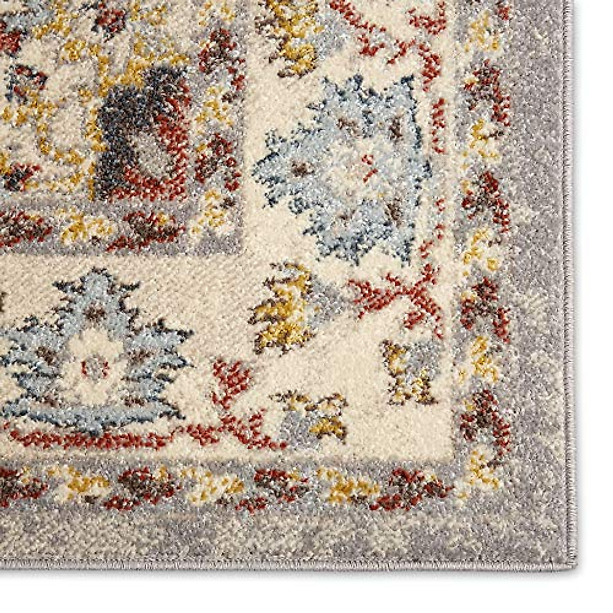 Home Dynamix Venice Loreta Area Rug, Grey/Ivory, 7'10"x10'2"